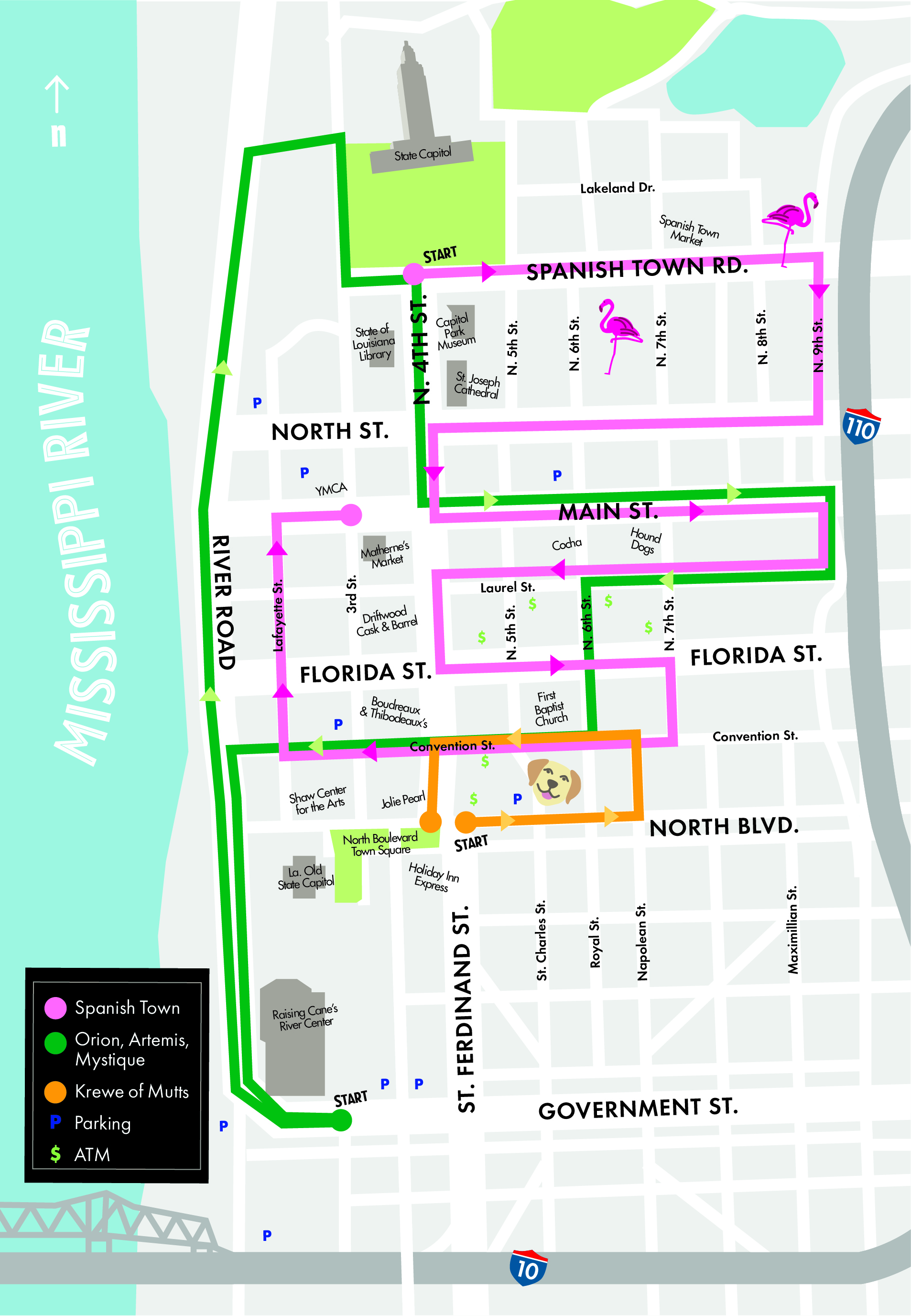 2019 Mardi Gras Parade Routes - [225]