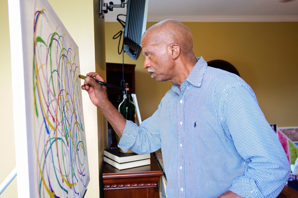 From childhood doodles to abstract artworks, Michael Harris' love for ...